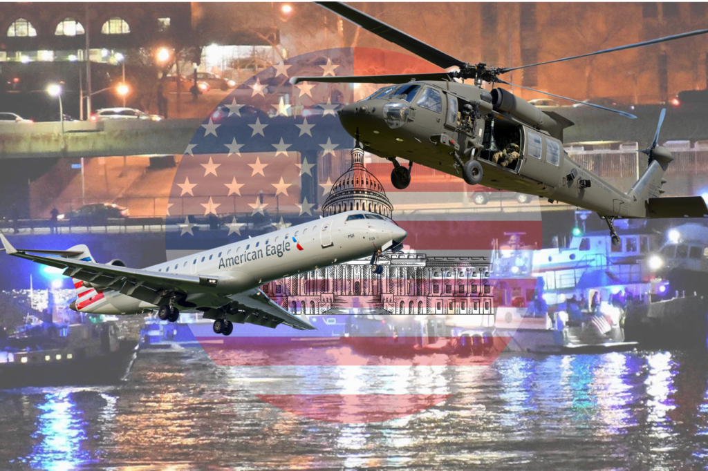 Passenger jet and army helicopter crash in Washington DC river ...