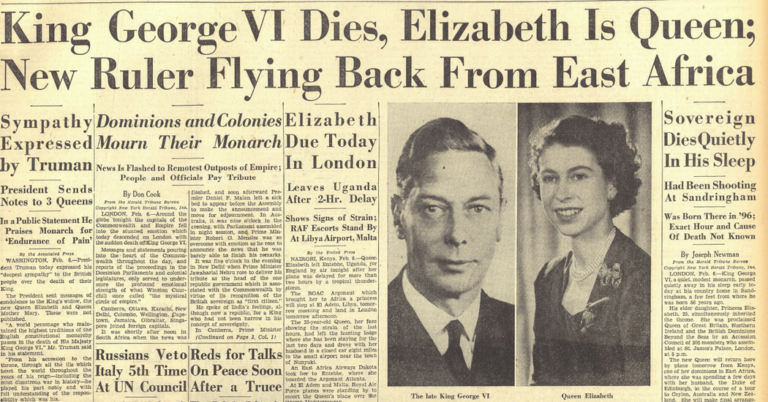 ON THIS DAY: Queen Elizabeth II ascends to the throne (1952 ...