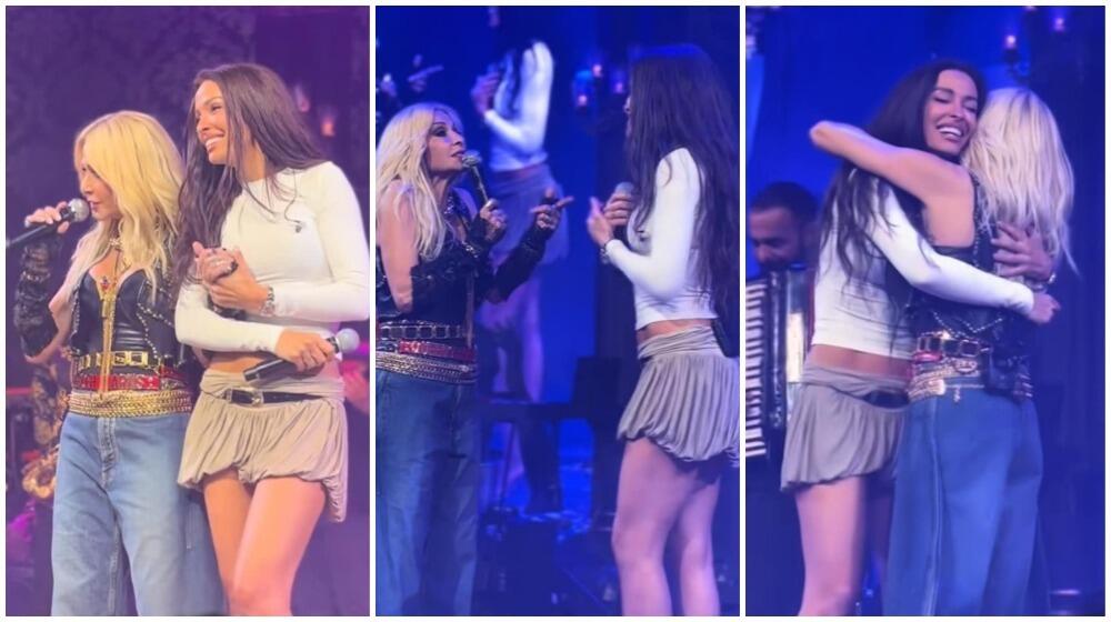 Foureira gushes over Anna Vissi on stage - Sigmalive English