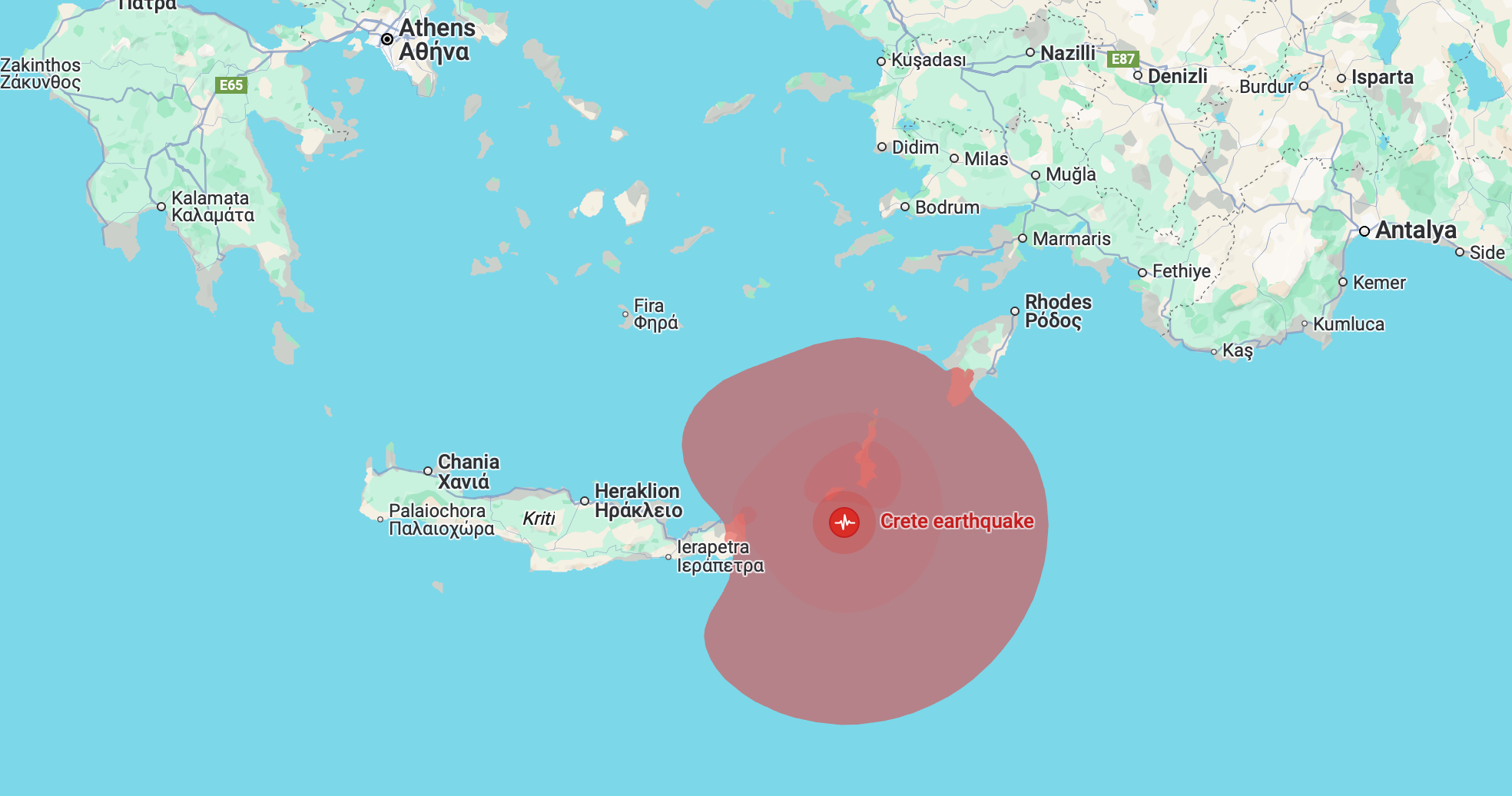Strong 6.1 earthquake strikes off Crete, felt across the region ...