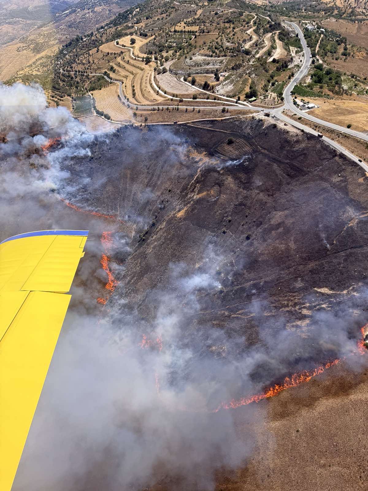 Paphos wildfire spreads rapidly amid strong winds - Sigmalive English