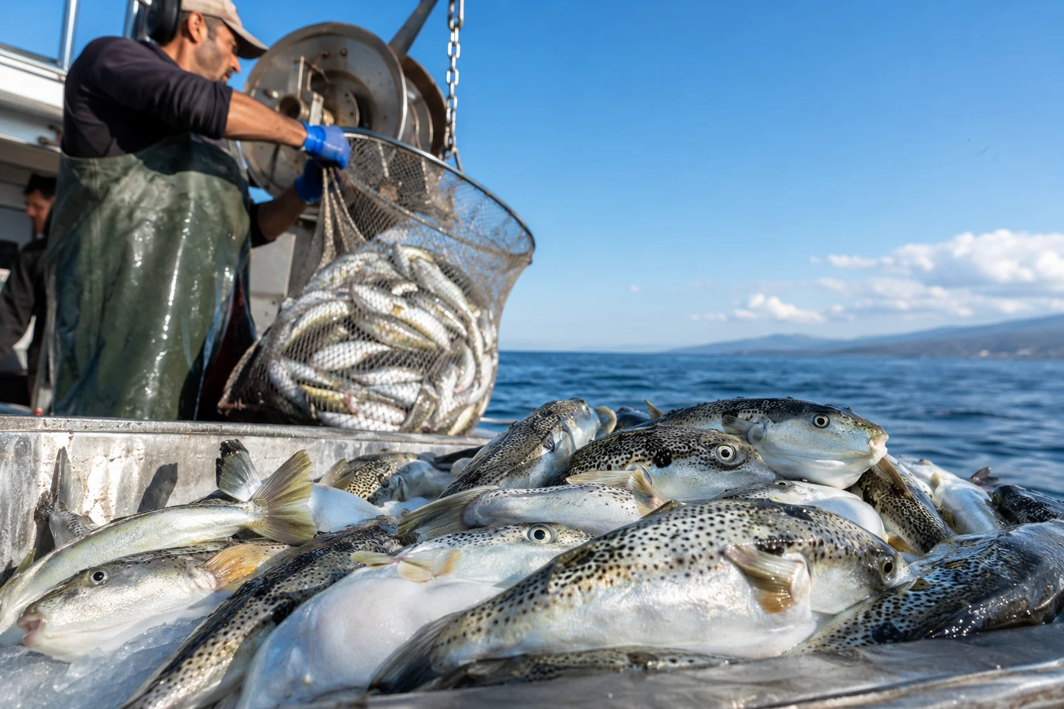103 tons of invasive silver-cheeked toadfish removed from Cypriot seas ...